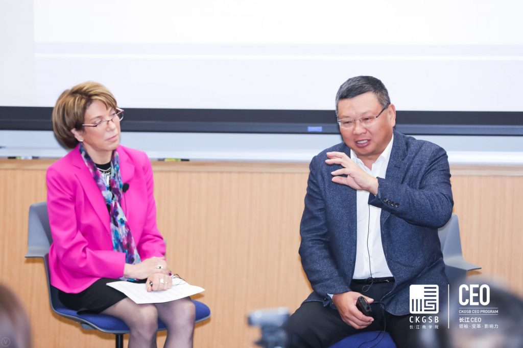 CKGSB Dean Xiang Bing and UC Berkeley Haas Interim Dean Laura Tyson ...